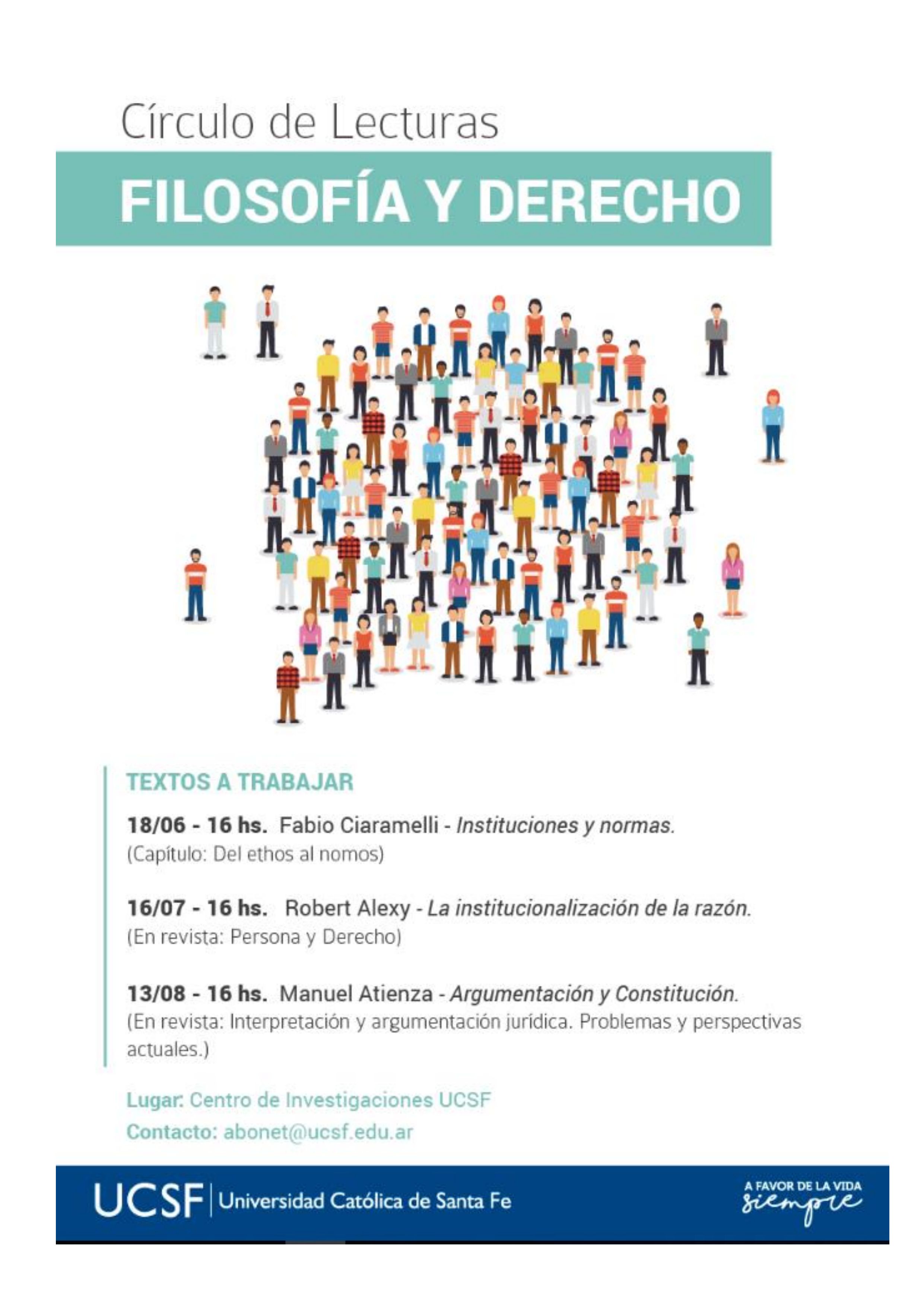 Círculo de lecturas Filosofía y Derecho ~ UCSF - Universidad Católica ...