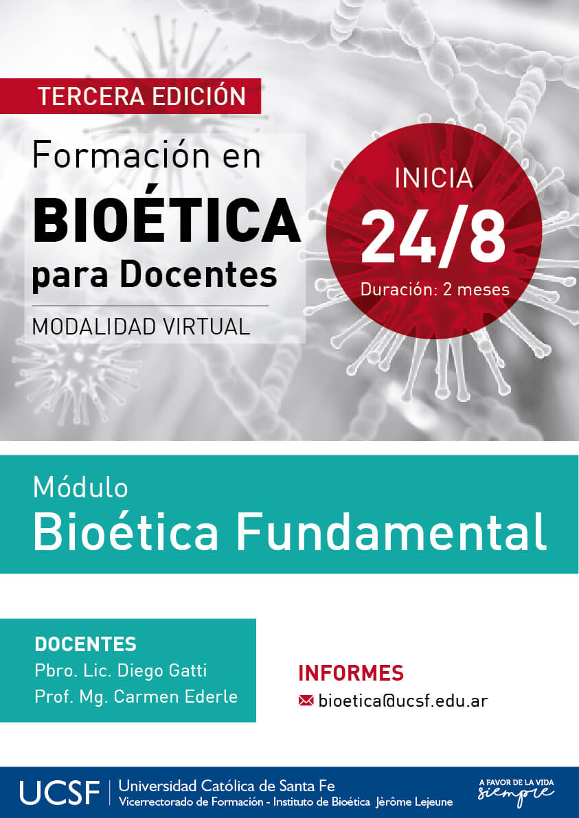 Curso "Formación en Bioética para docentes" ~ UCSF - Universidad ...
