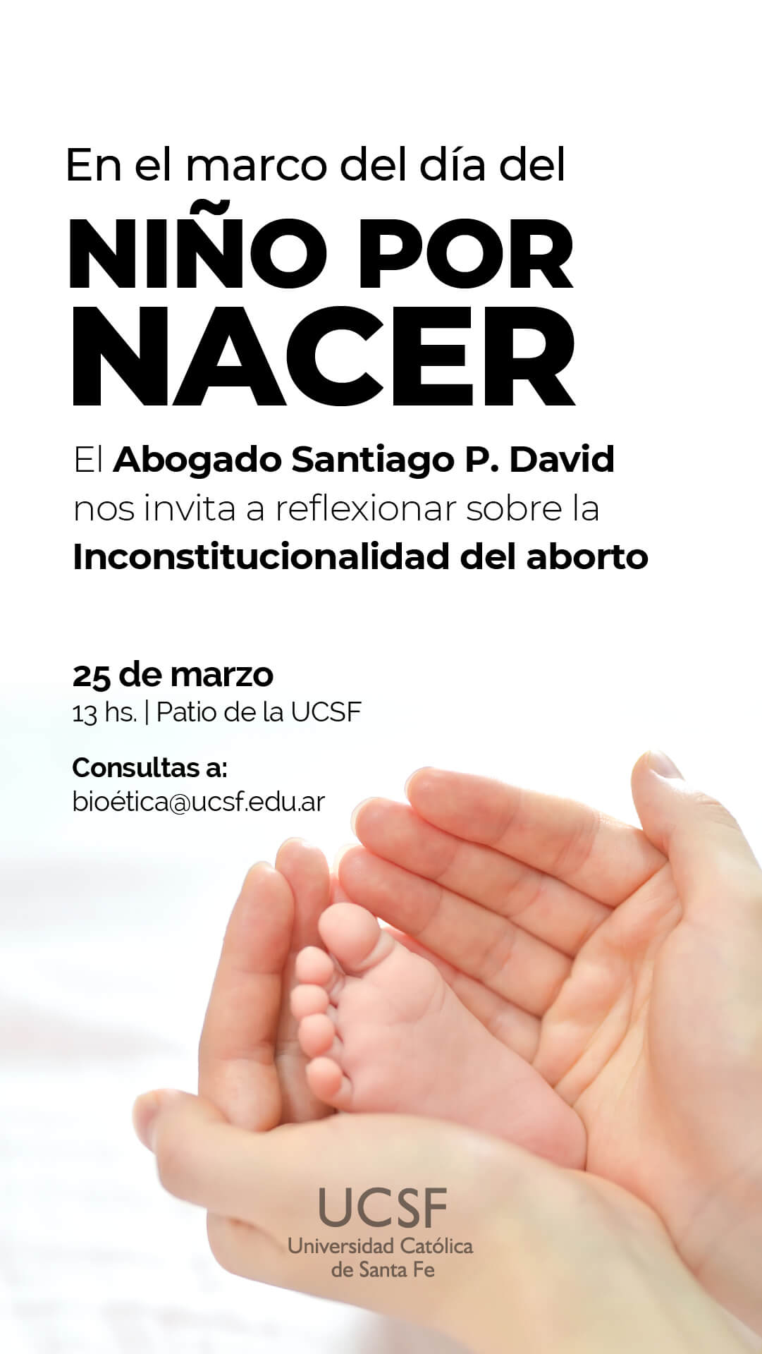 Día del Niño por Nacer ~ UCSF - Universidad Católica de Santa Fe